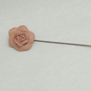 Vintage | Jewelry | Vintage Ceramic Glass Rose Flower Hat Pin | Poshmark